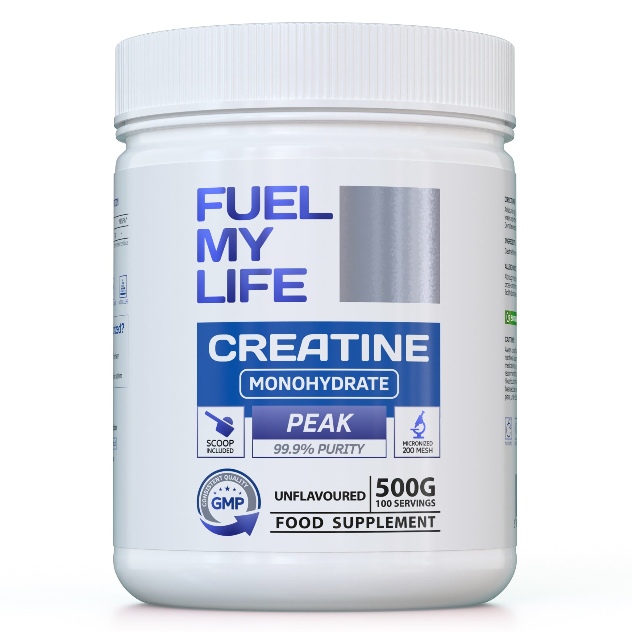 Creatine Monohydrate 500g | 100 Servings | Fuel My Life